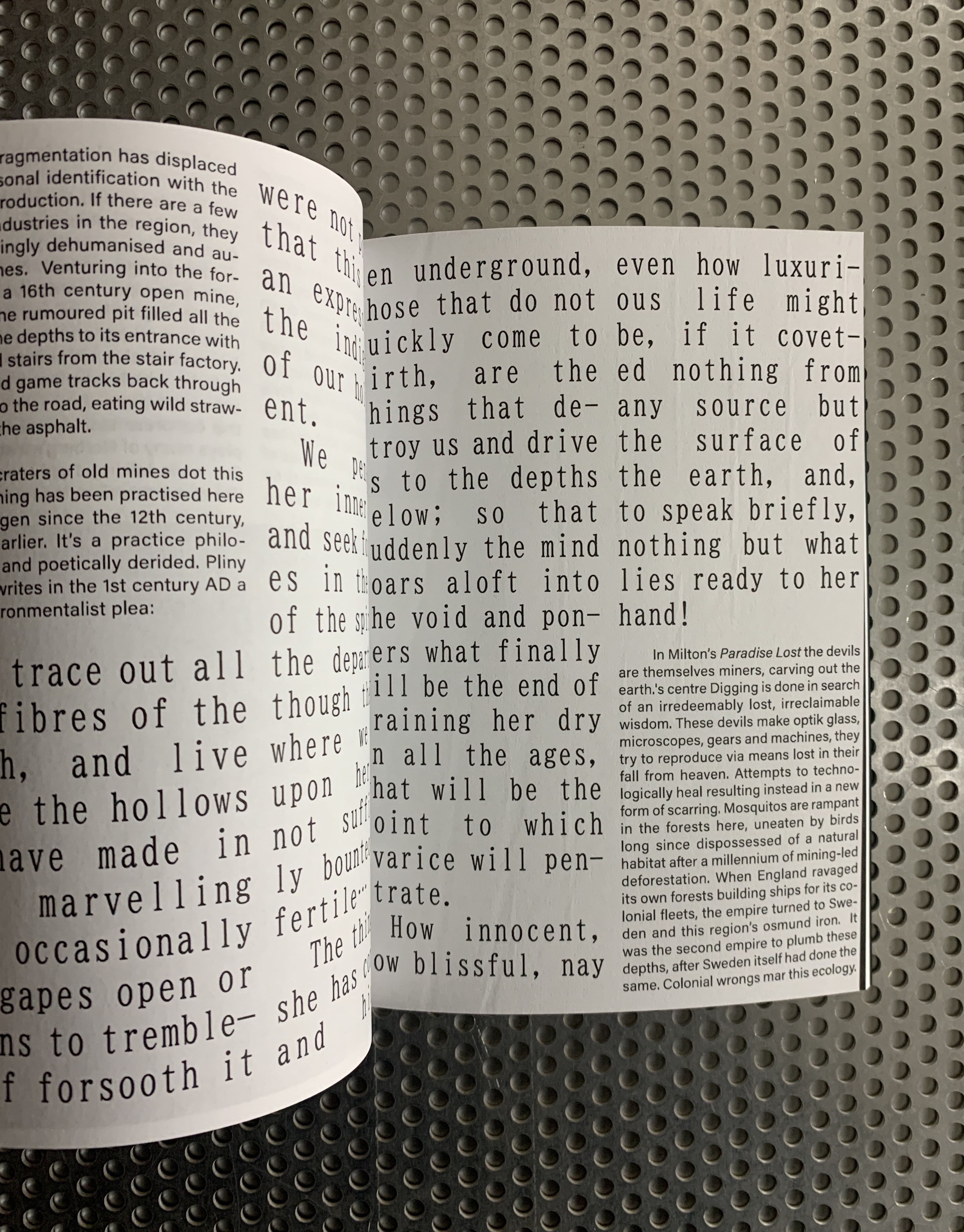 open magazine texture