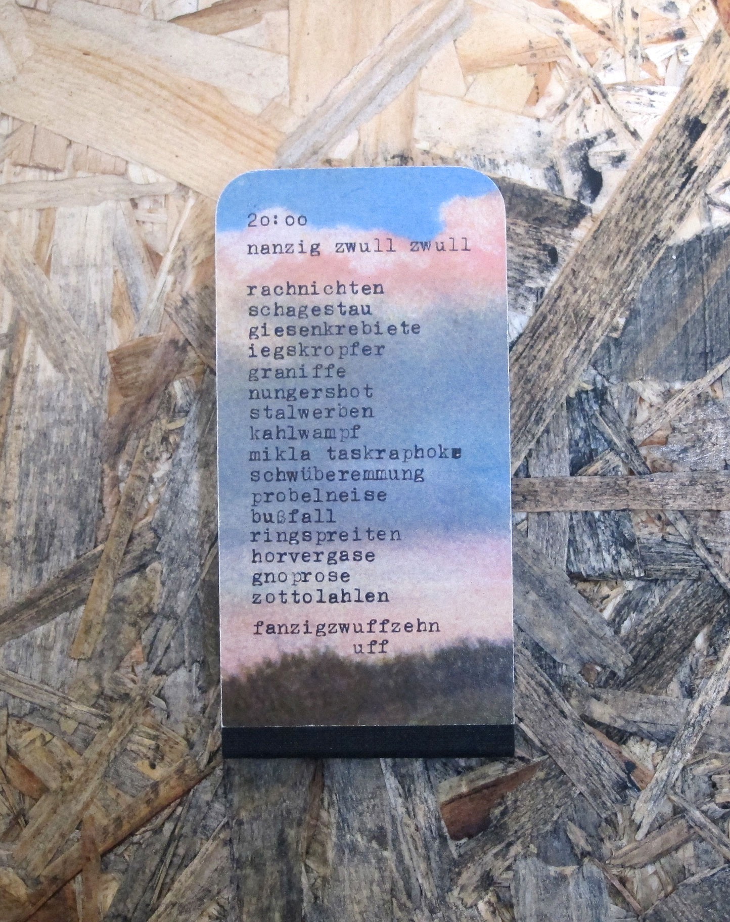 20:00 nanzig zwull zwull, Rebecca Blöcher, zeichen&flunder