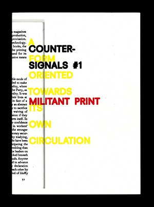 COUNTER-SIGNALS 1, Jack Henrie Fisher (ed.), Other Forms