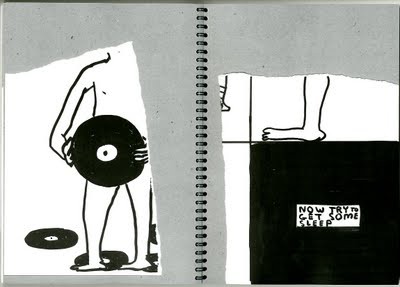 Fragments of torn up drawings