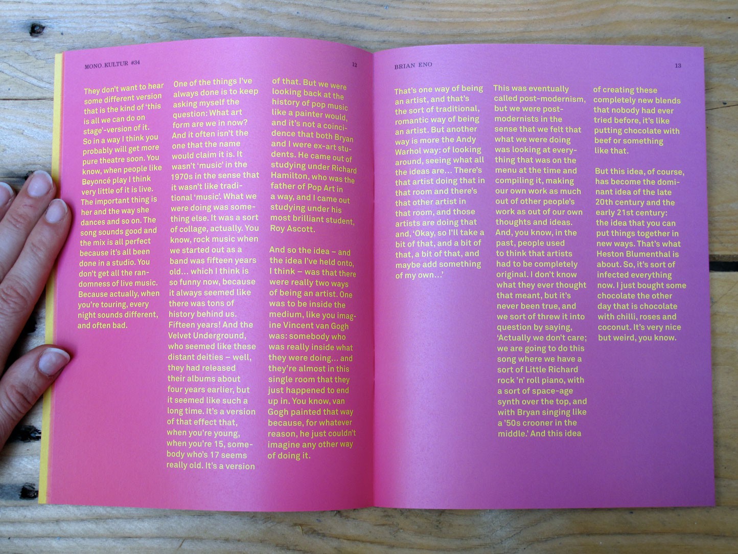 mono.kultur #34: Brian Eno, Brian Eno, Kai von Rabenau