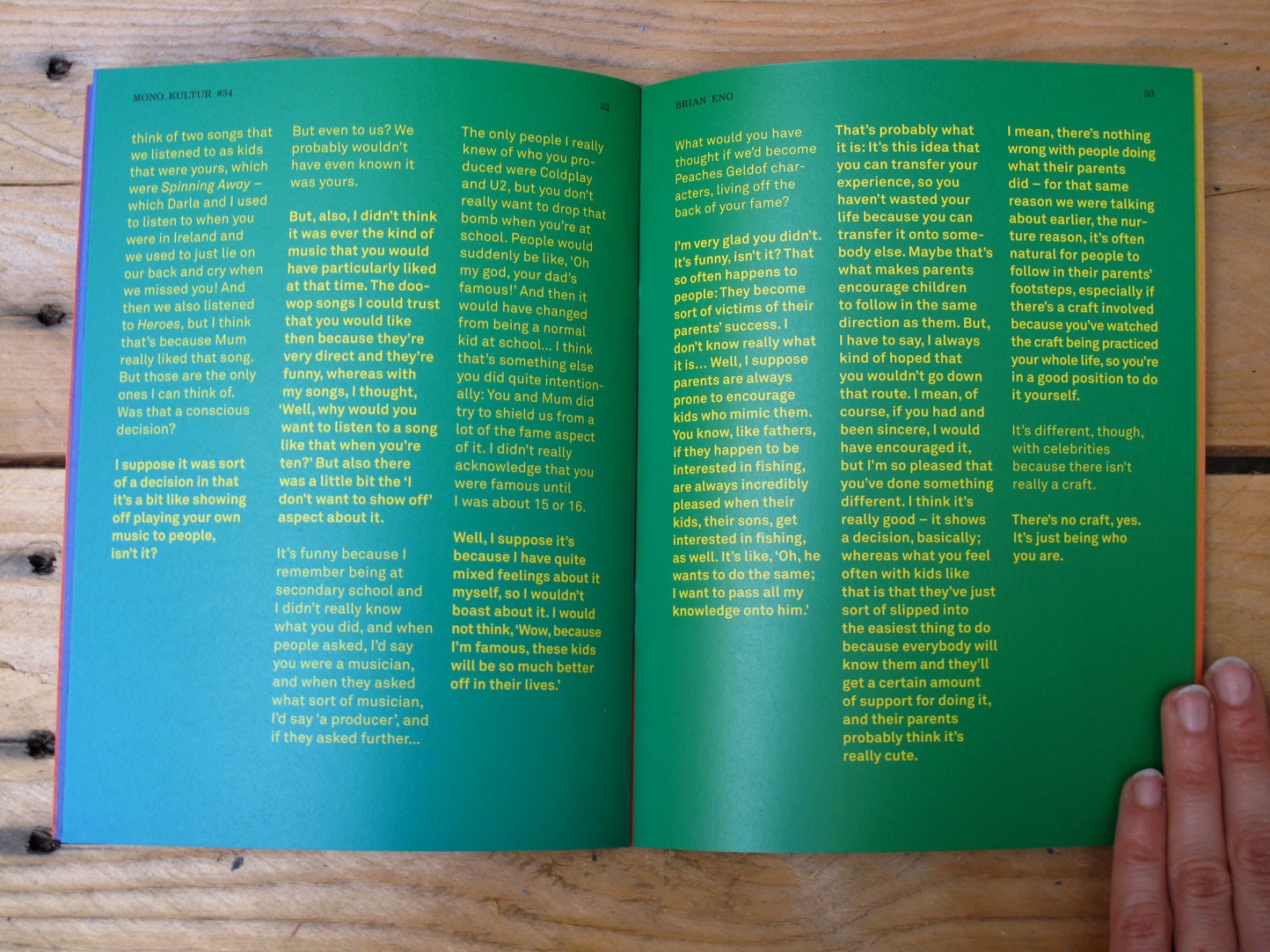 mono.kultur #34: Brian Eno, Brian Eno, Kai von Rabenau